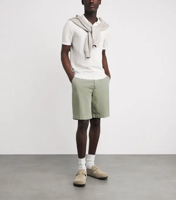 7 For All Mankind Luxe Performance Chino Shorts - Green