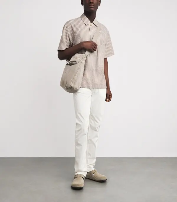 7 For All Mankind Luxe Performance Straight Chinos - White