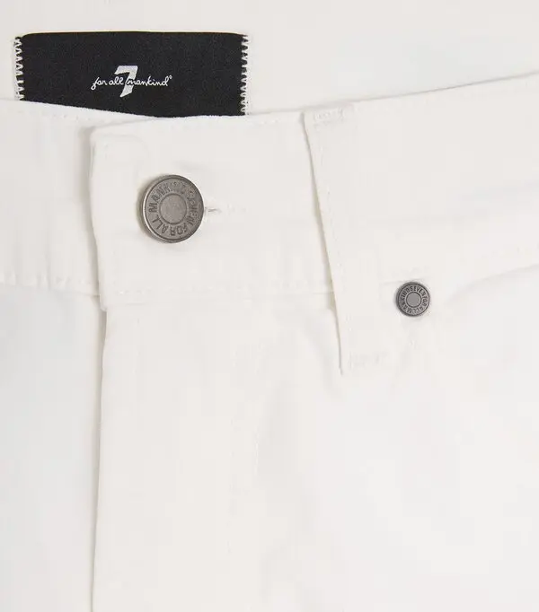 7 For All Mankind Luxe Performance Straight Chinos - White