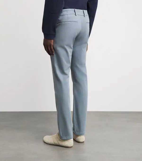 7 For All Mankind Luxe Performance Regular Slim Fit Chinos - Blue