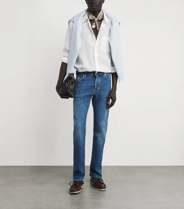 Jacob Cohen Linen Long-sleeve Shirt