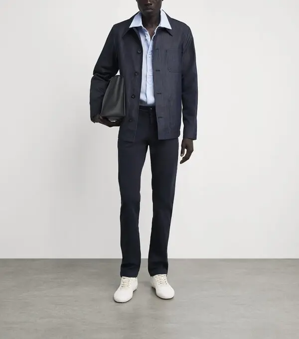 Jacob Cohen Linen Long-sleeve Shirt