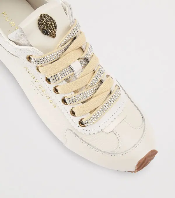 Kurt Geiger Leather-suede Islington Sneakers - Beige