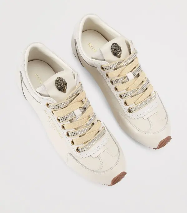 Kurt Geiger Leather-suede Islington Sneakers - Beige