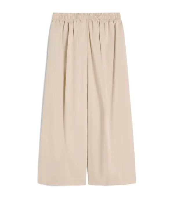 Max Mara Cotton Cropped Wide-leg Trousers