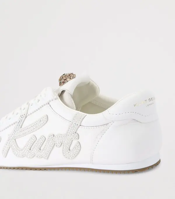 Kurt Geiger Embellished Islington Sneakers - White