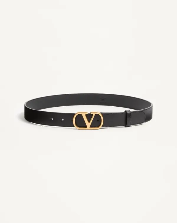 Valentino Garavani Vlogo Signature Belt - Black