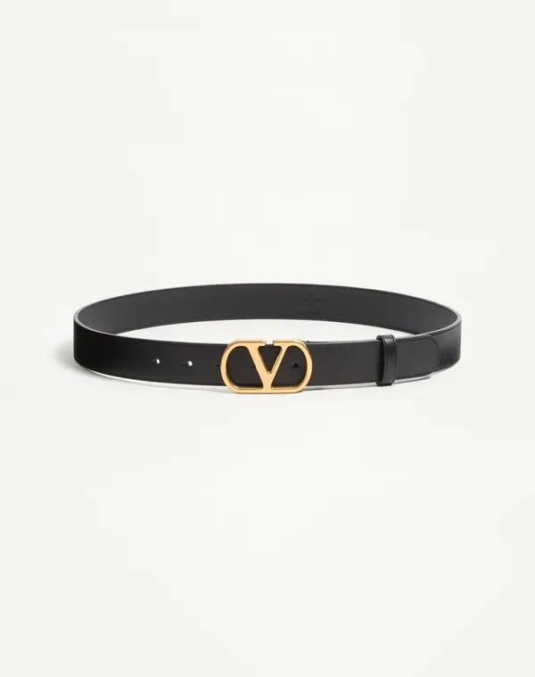 Valentino Garavani Vlogo Signature Belt - Black