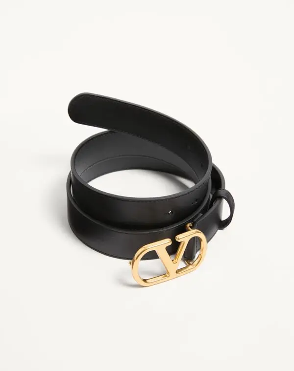 Valentino Garavani Vlogo Signature Belt - Black