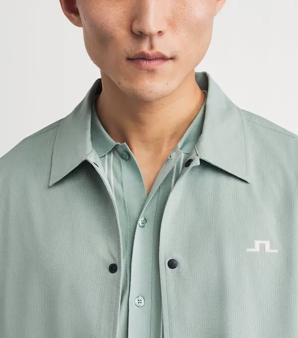 J. Lindeberg Dex Coach Overshirt - Green