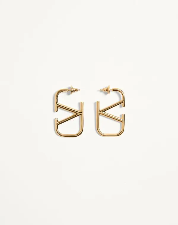 Valentino Garavani Vlogo Signature Metal Earrings - Gold