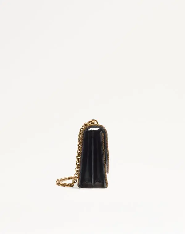Valentino Garavani Vain Embroidered Shoulder Bag