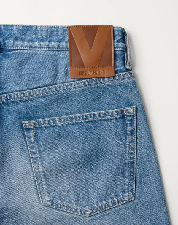 Valentino Garavani Regular Fit Denim Trousers