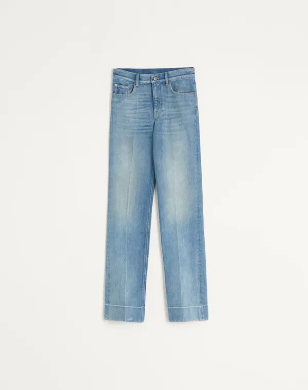 Valentino Garavani Loose Fit Trousers - Denim