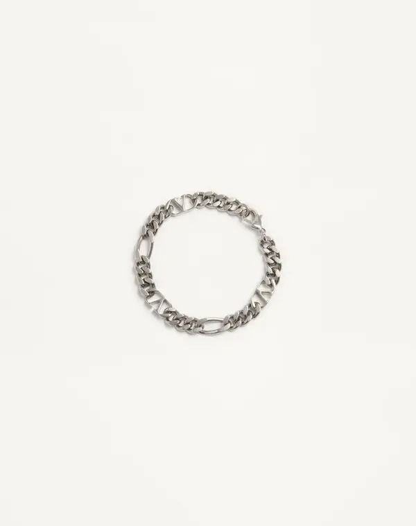 Valentino Garavani Vlogo Signature Metal Bracelet - Palladium