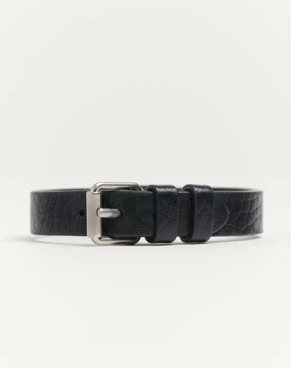 Valentino Garavani Vlogo Signature Grainy Calfskin Bracelet - Black