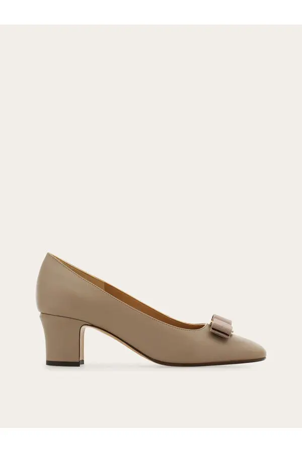 FERRAGAMO Vara Bow Block Heel Pumps