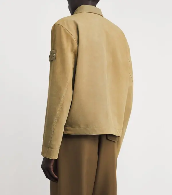 Stone Island Ghost Piece Split Leather Jacket