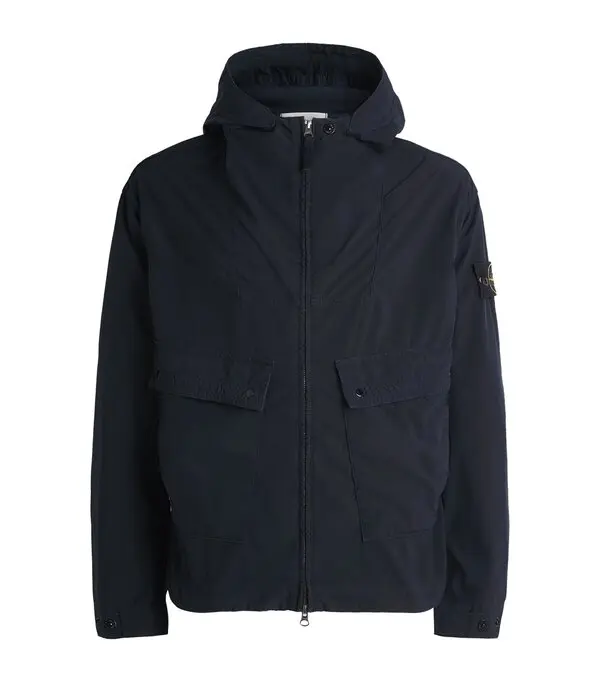 Stone Island Garment-dyed Hooded Jacket