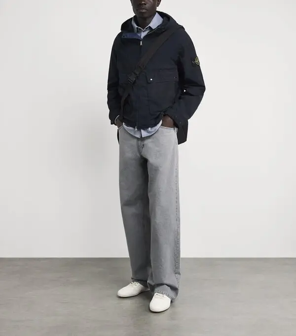 Stone Island Garment-dyed Hooded Jacket