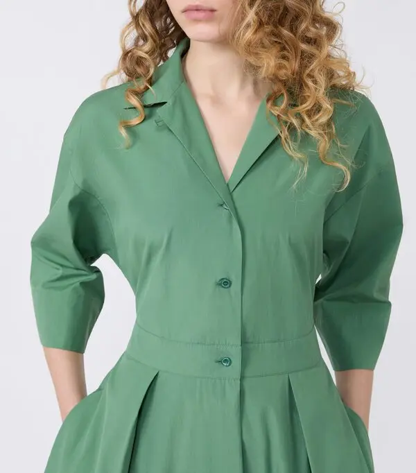 Max Mara Cotton Midi Shirt Dress
