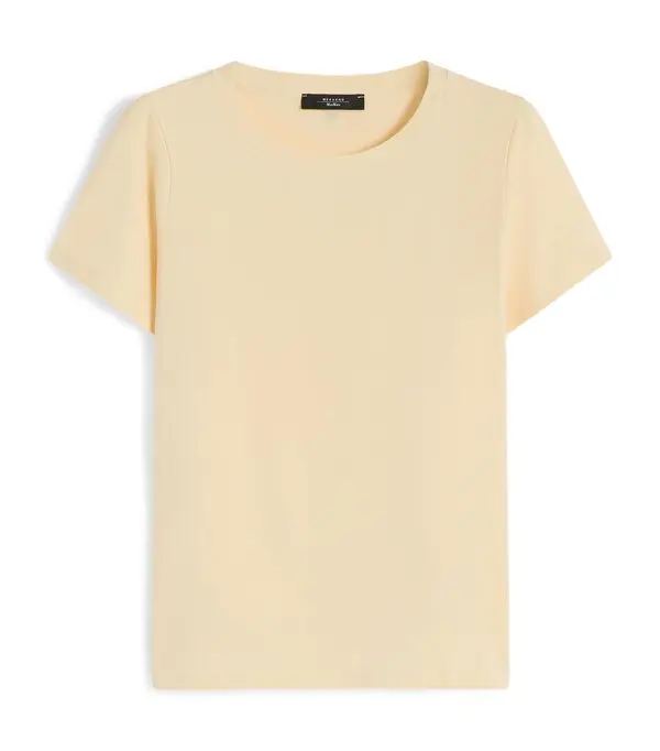 Max Mara Stretch-cotton T-shirt - Yellow