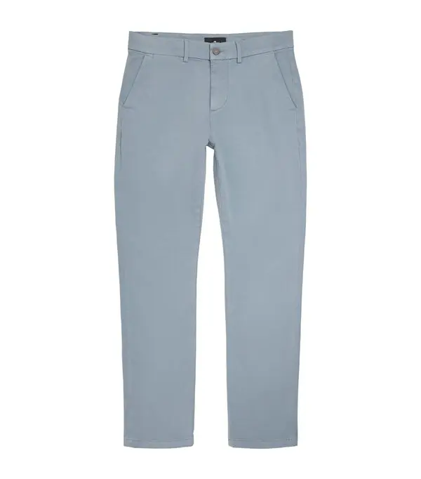 7 For All Mankind Luxe Performance Regular Slim Chinos - Blue