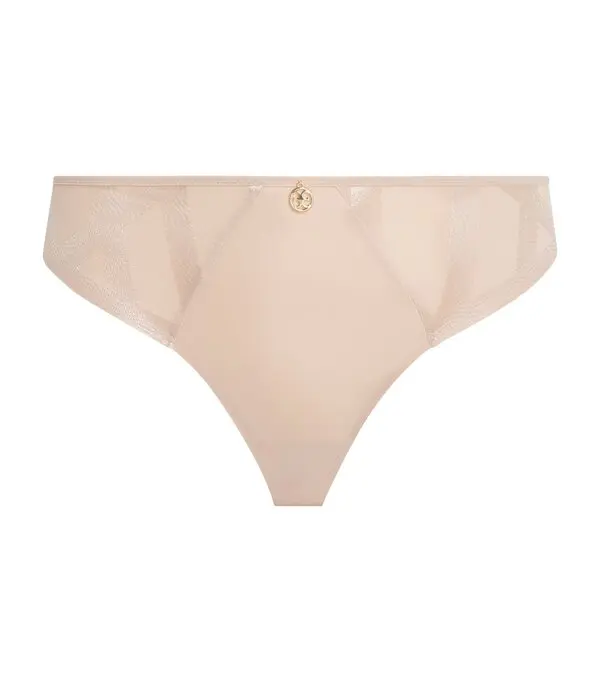 Chantelle Stretch-mesh Tanga - Pink