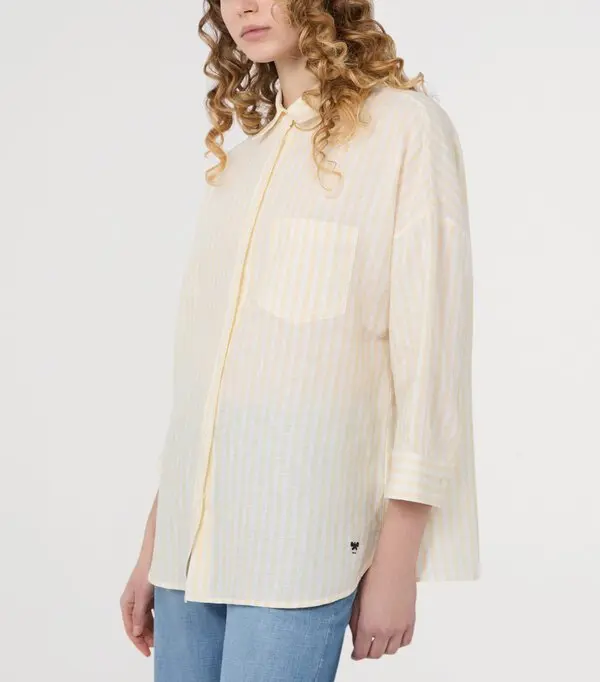 Max Mara Linen Stripe Shirt
