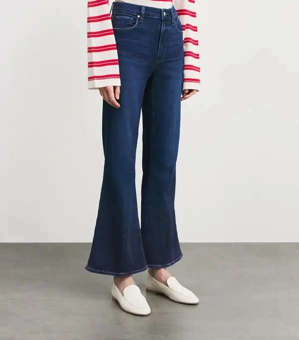 Paige Marlow Skimmer Flared Jeans - Blue