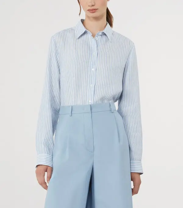 Max Mara Linen Stripe Shirt