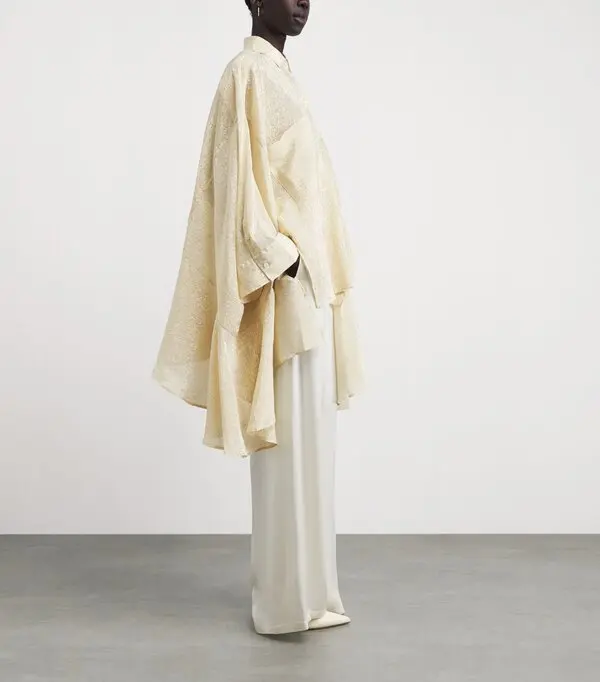 Palmer//harding Silk Voile Trace Shirt