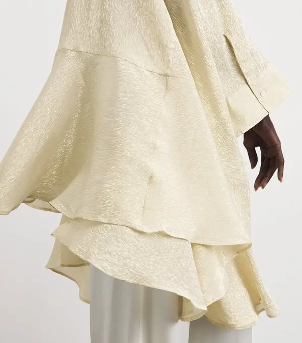 Palmer//harding Silk Voile Trace Shirt