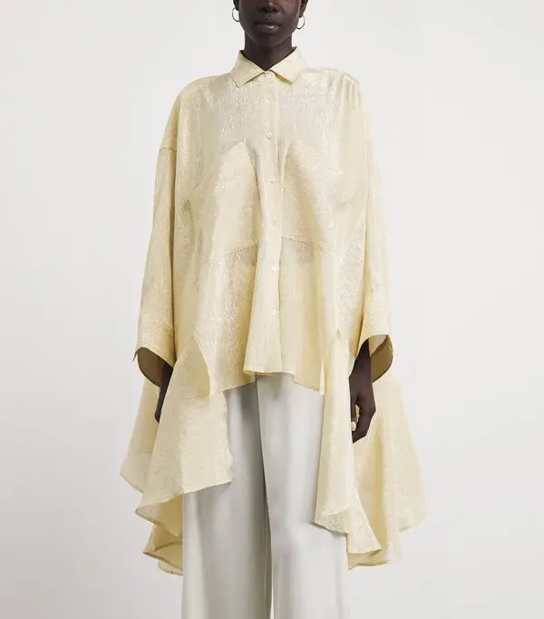 Palmer//harding Silk Voile Trace Shirt