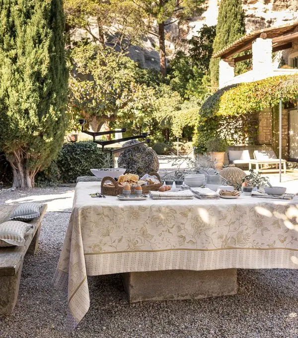 LE JACQUARD FRANÇAIS Linen Été Indien Tablecloth