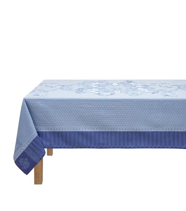 LE JACQUARD FRANÇAIS Coated Cotton Promenade Impériale Tablecloth - Blue