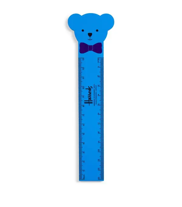 Harrods Henry Bear Ruler - Blue