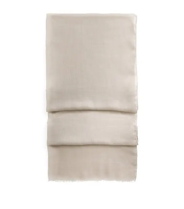 Agnona Cashmere Shawl Scarf - Blue