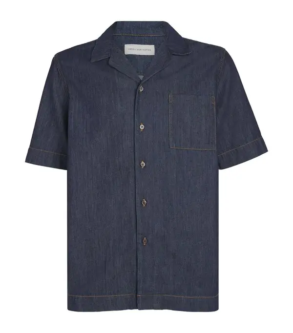 Dries Van Noten Denim Short-sleeve Shirt