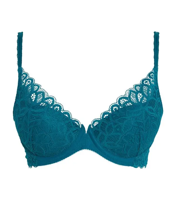 Wacoal Underwire Plunge Push-up Bra - Blue