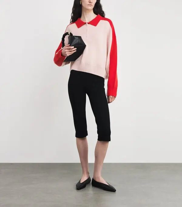 Soft Goat Cashmere Polo-neck Sweater
