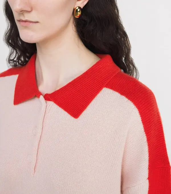 Soft Goat Cashmere Polo-neck Sweater