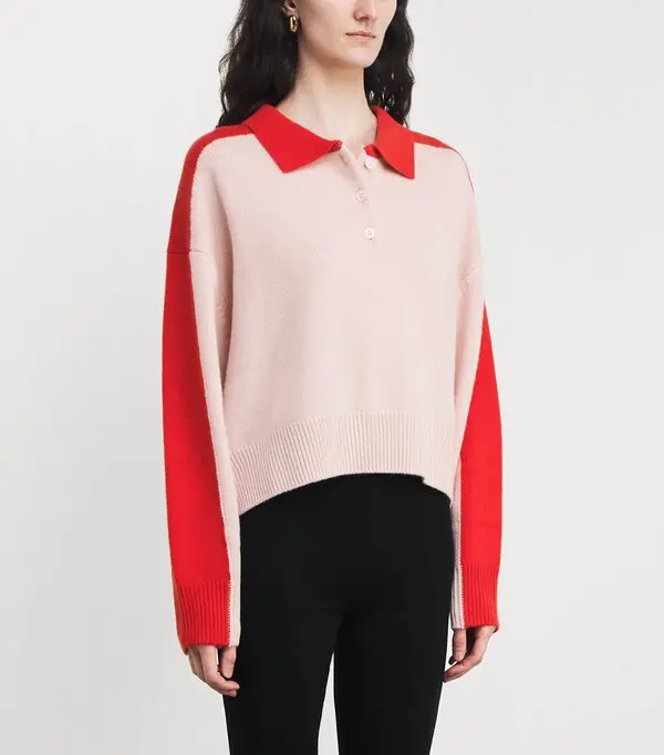 Soft Goat Cashmere Polo-neck Sweater