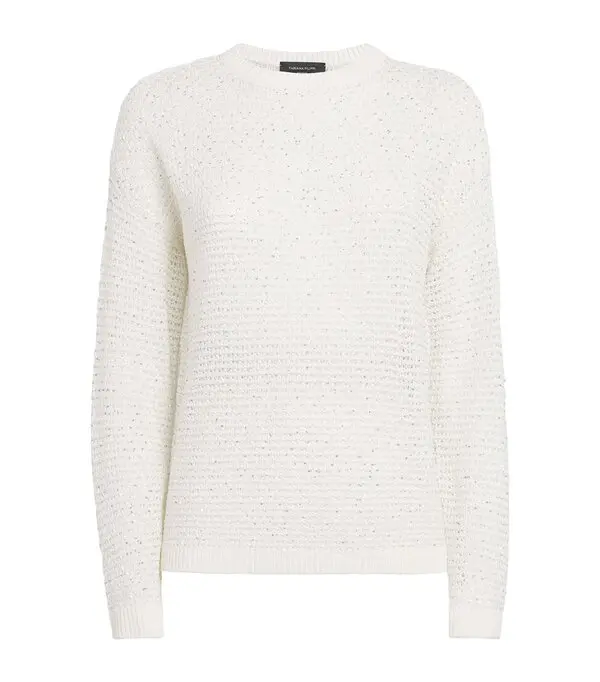 Fabiana Filippi Crochet Sequined Sweater