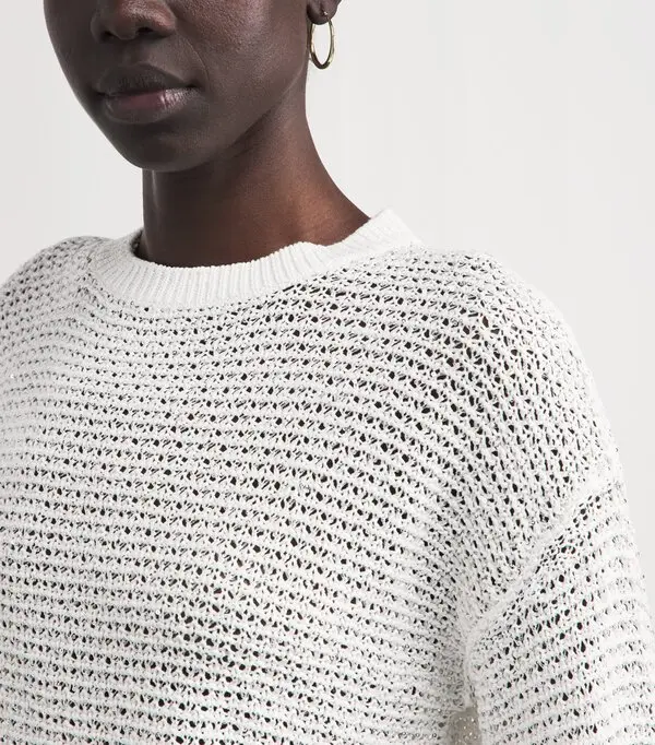 Fabiana Filippi Crochet Sequined Sweater