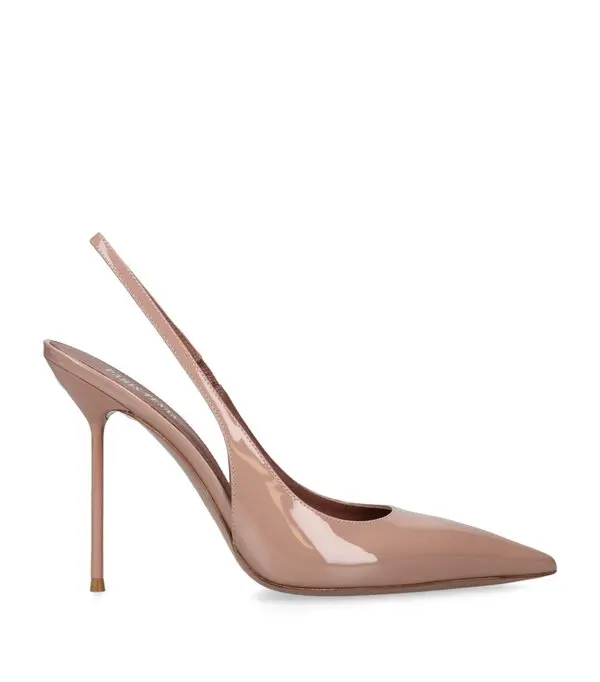 Paris Texas Patent Leather Lidia Slingback Pumps 105 - Nude