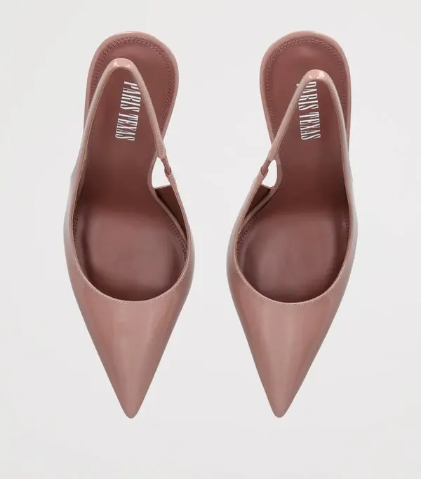 Paris Texas Patent Leather Lidia Slingback Pumps 105 - Nude