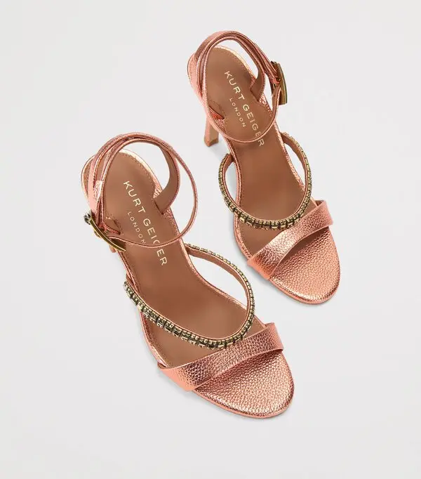 Kurt Geiger Leather Embellished Sandals