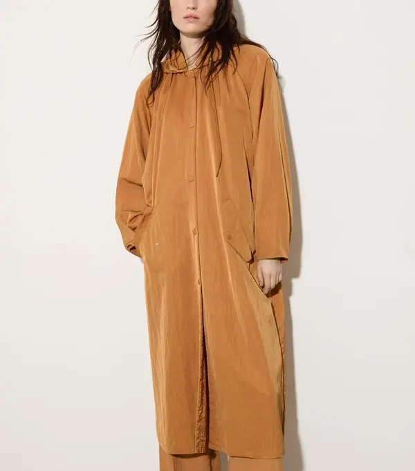 Max & Co. Hooded Longline Raincoat