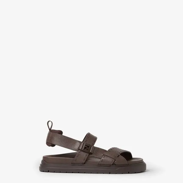 Fendi Chunky Selleria Leather Sandals